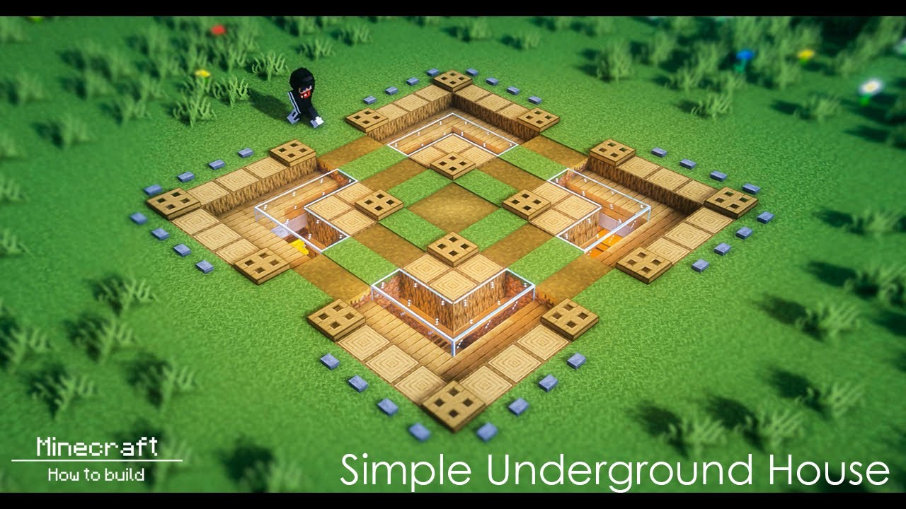 Minecraft tutorial: How to build a simple underground house - Minecraft ...