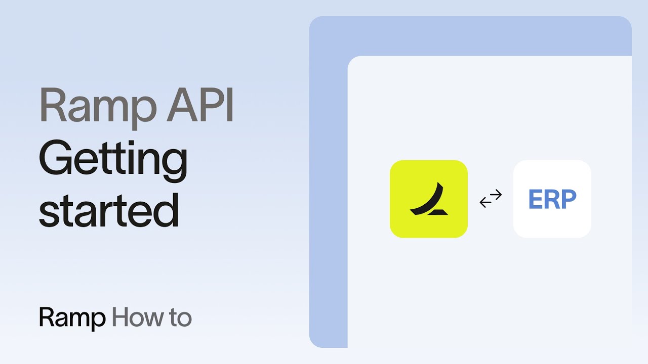Getting started: Building an accounting integration with Ramp API