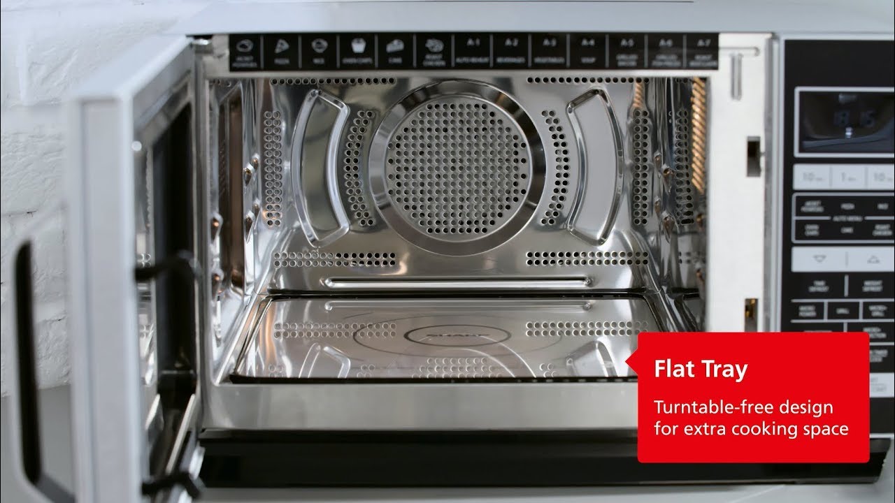 Sharp 25L Freestanding Combination Flatbed Microwave Oven - Silver ...