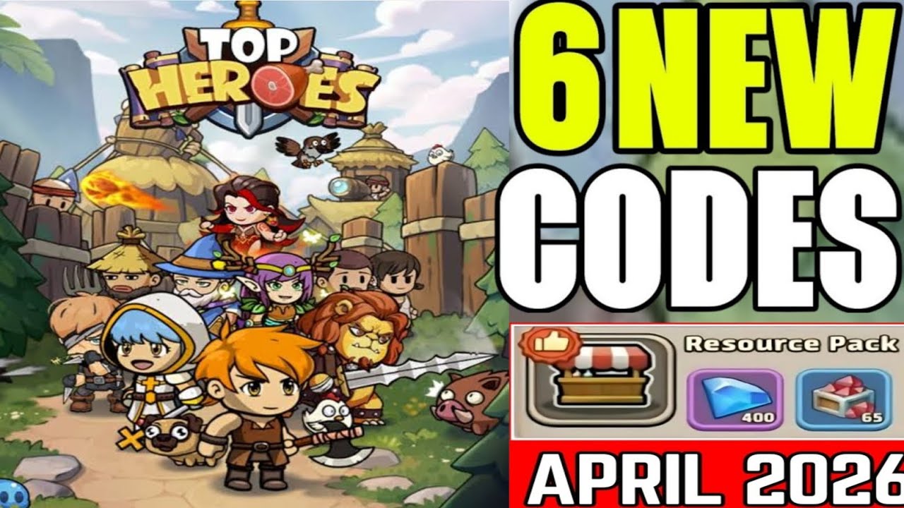 Top Heroes Kingdom Saga Gift Codes April 2026 ⚠️ NEW Working Codes! (FREE Diamonds & Vouchers)
