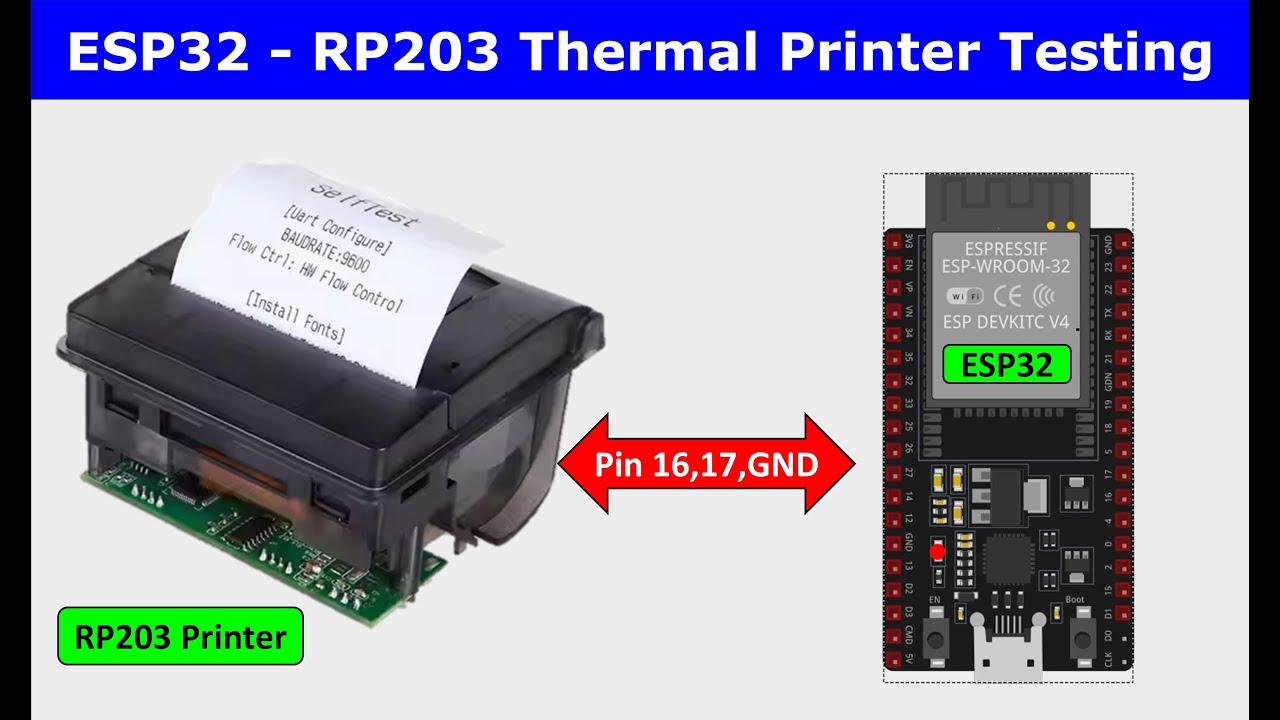 ESP32 Thermal Printer Testing