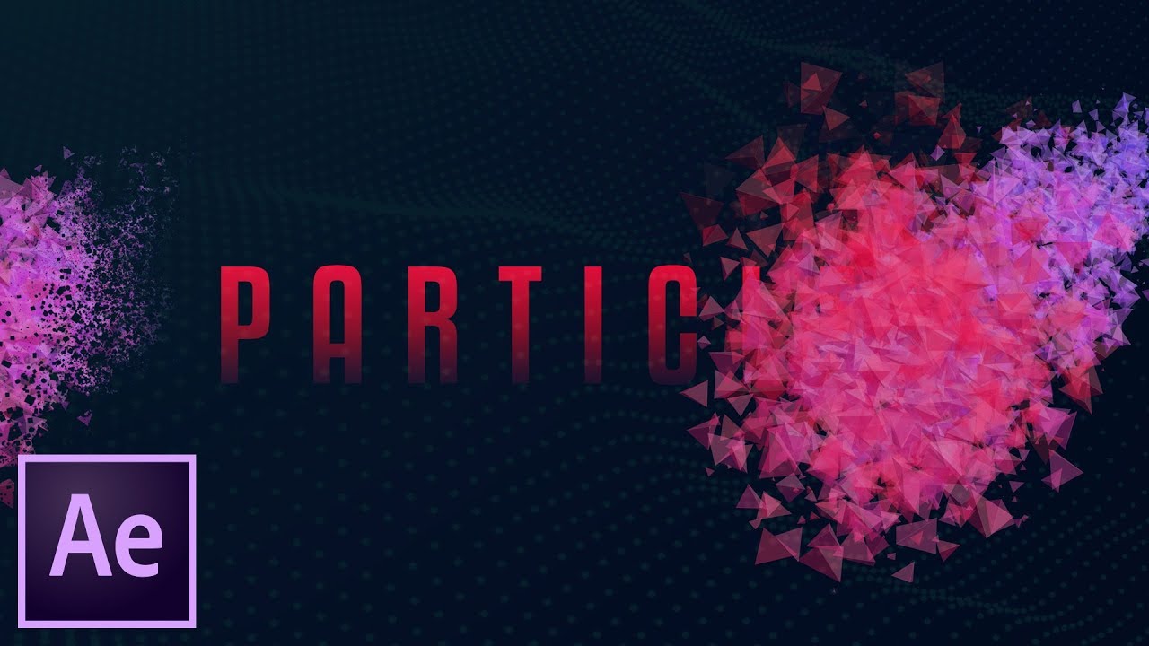 Particle Text/Logo Reveal Effect! After Effects Tutorial (NO PLUGINS!)
