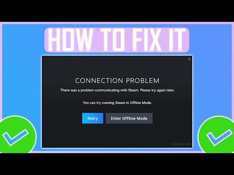 FIX STEAM ERROR CODE E20 (NEW) | How To Fix There Was A Problem Communicating With Steam Error?