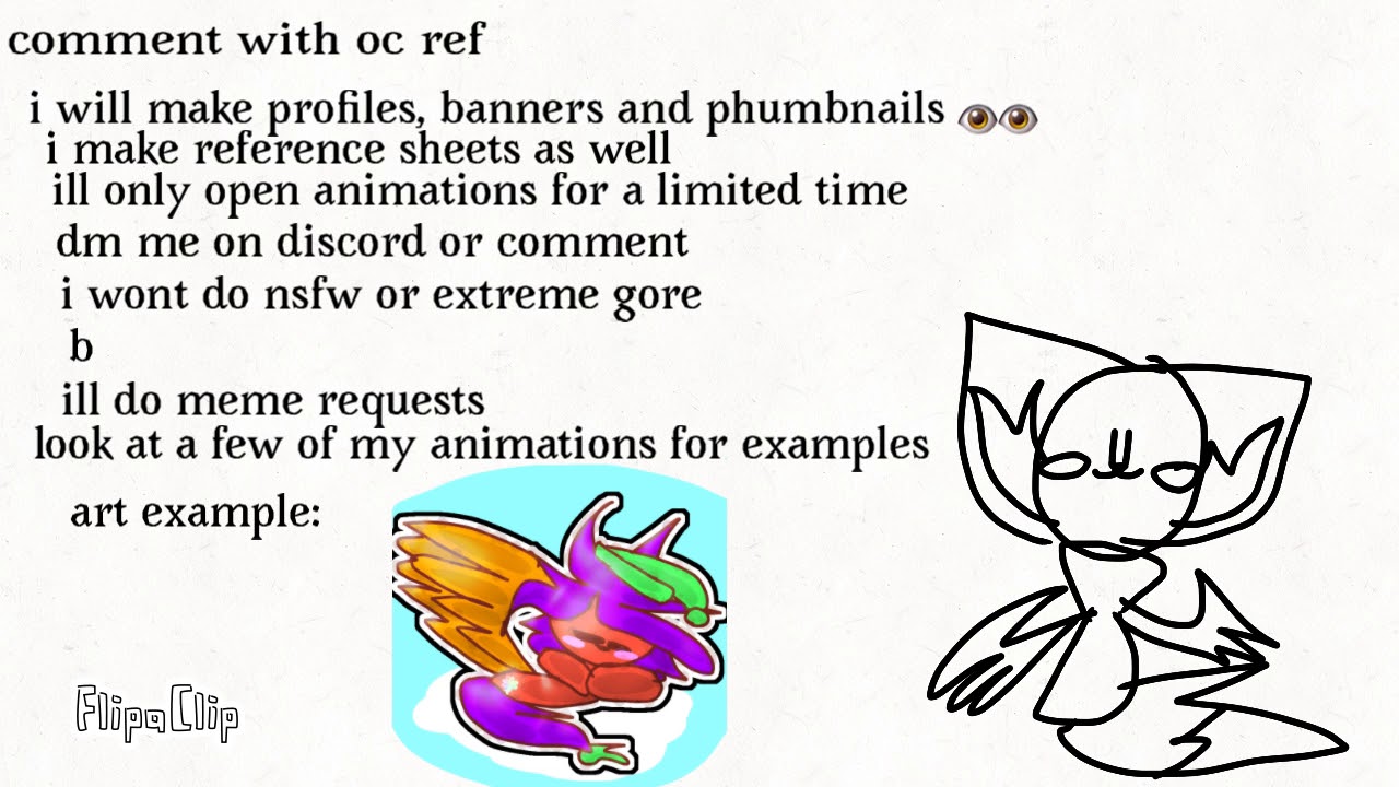 free art/animation commissions CLOSED