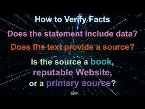 5th Grade - Reading - Identifying Facts - Topic Overview