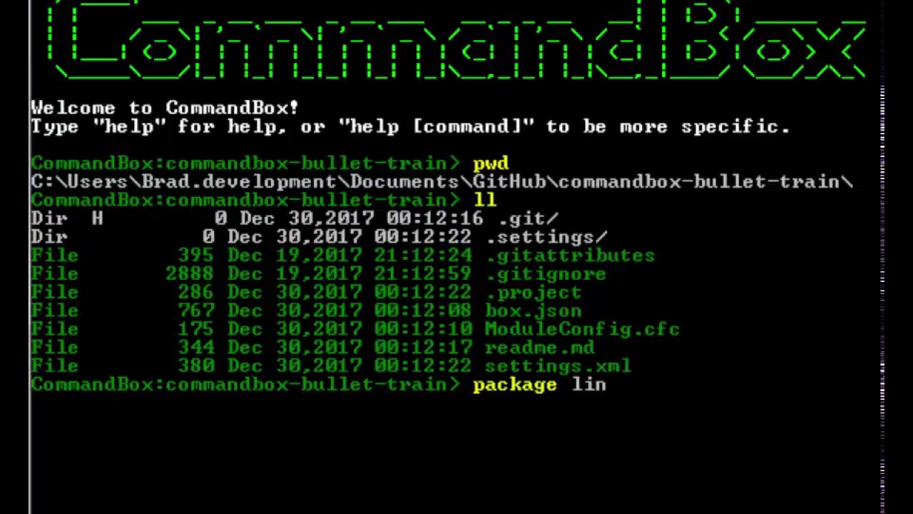 CommandBox Package Link for Module Development