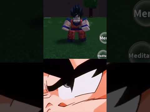 Goku SSJ comparison in goku the finale vs DBZ #shorts#roblox
