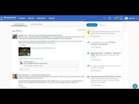 Checking for Schoology Test/Quiz Comments (Student View)