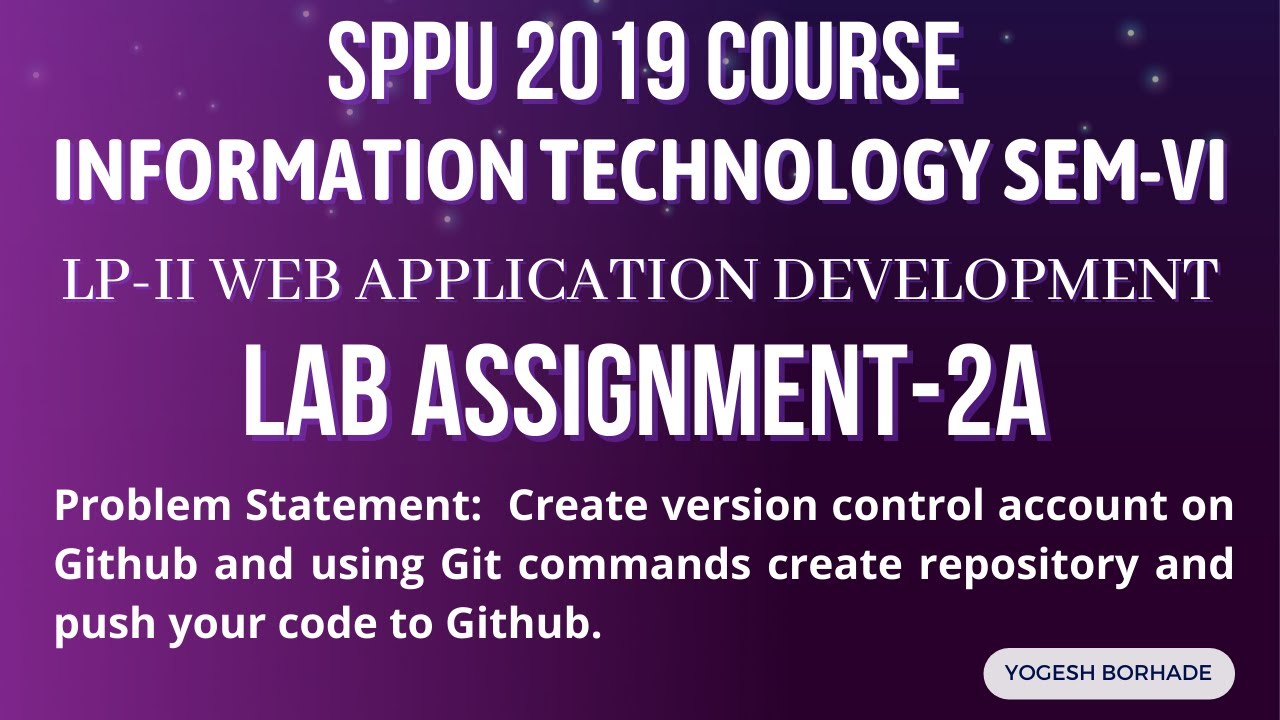 SPPU LP-II Web Application Development Assignment-2A || Third Year IT Sem-VI || WAD Lab Assignment