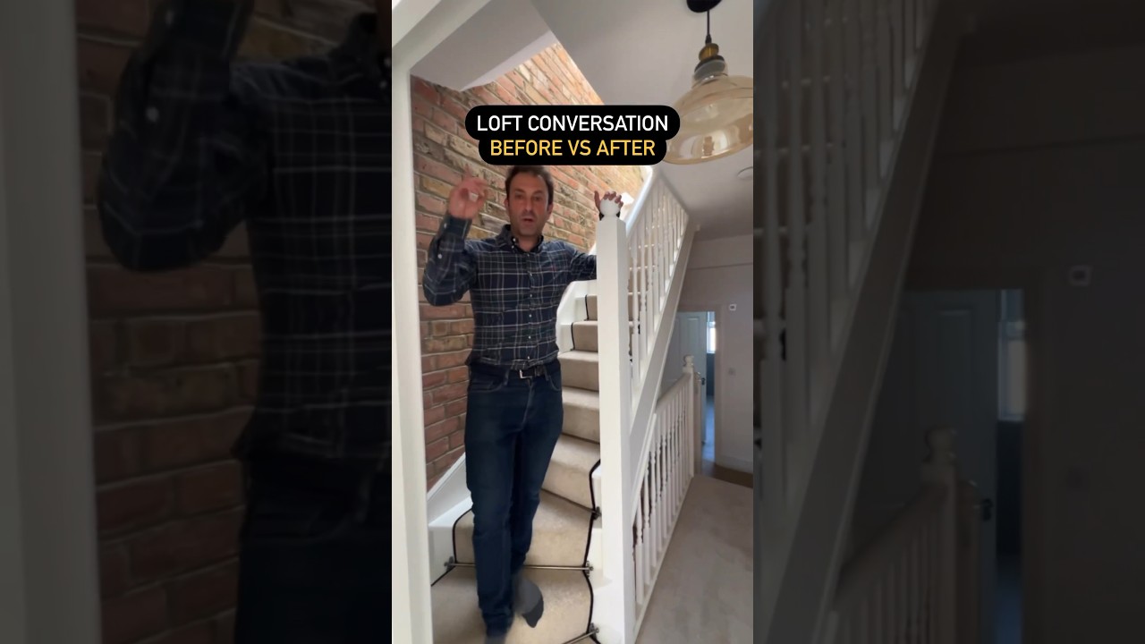 Loft conversion - before vs after #property #estate #realestate