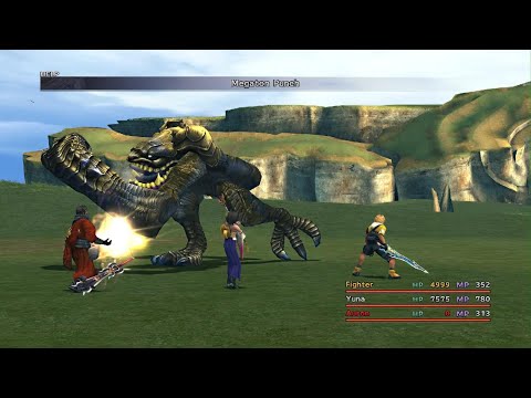 Final Fantasy X - Earth Eater at Low-ish level, no Mix or Aeons