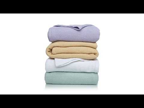 Cottage Collection 100% Cotton Waffle Weave Blanket