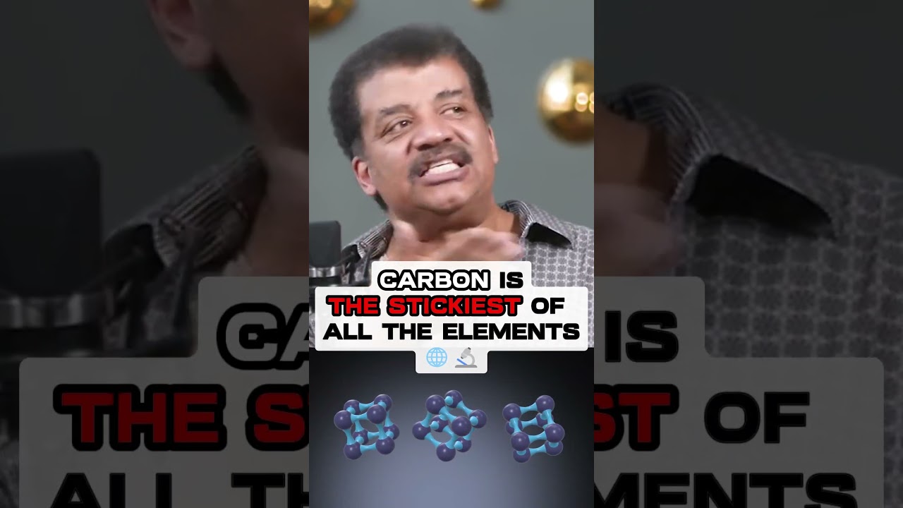 Why is the carbon is CHOOSEN ELEMENT for life? Neil Tyson explains!