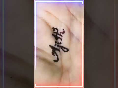 Two Two Two🥰💞Ajith name tattoo design 🥰#tattoo #status#ajith