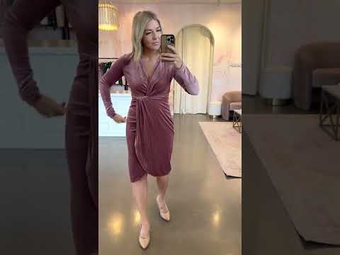 Rylee Dress in Blush Try On in XS