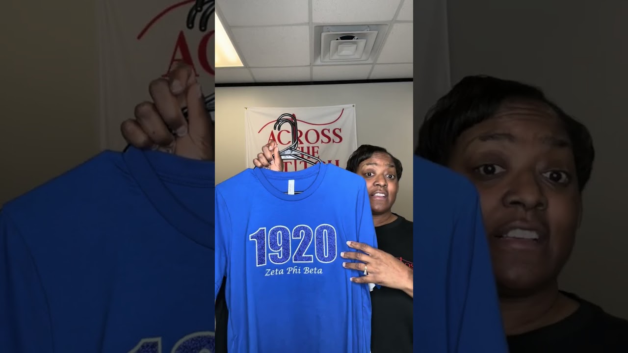 Zeta Phi Beta Embroidered Shirts