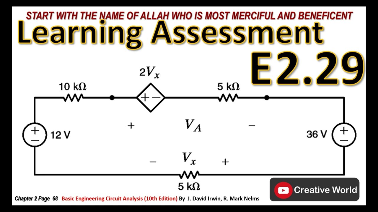 Chapter 2 Learning Assessment E 2.29 solution | Linear Circuit Analysis