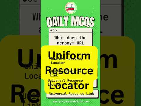 What does the acronym URL stand for? Daily MCQS #ppscmcqs #solvedmcqs #govtjobs #fpscmcqs