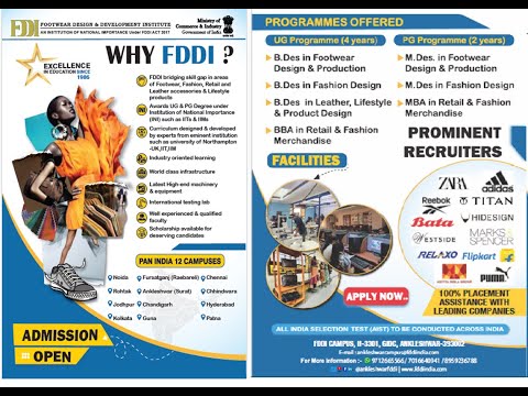 "Unleash Your Creative Genius with FDDI - A Government of India Institute of National Importance!"
