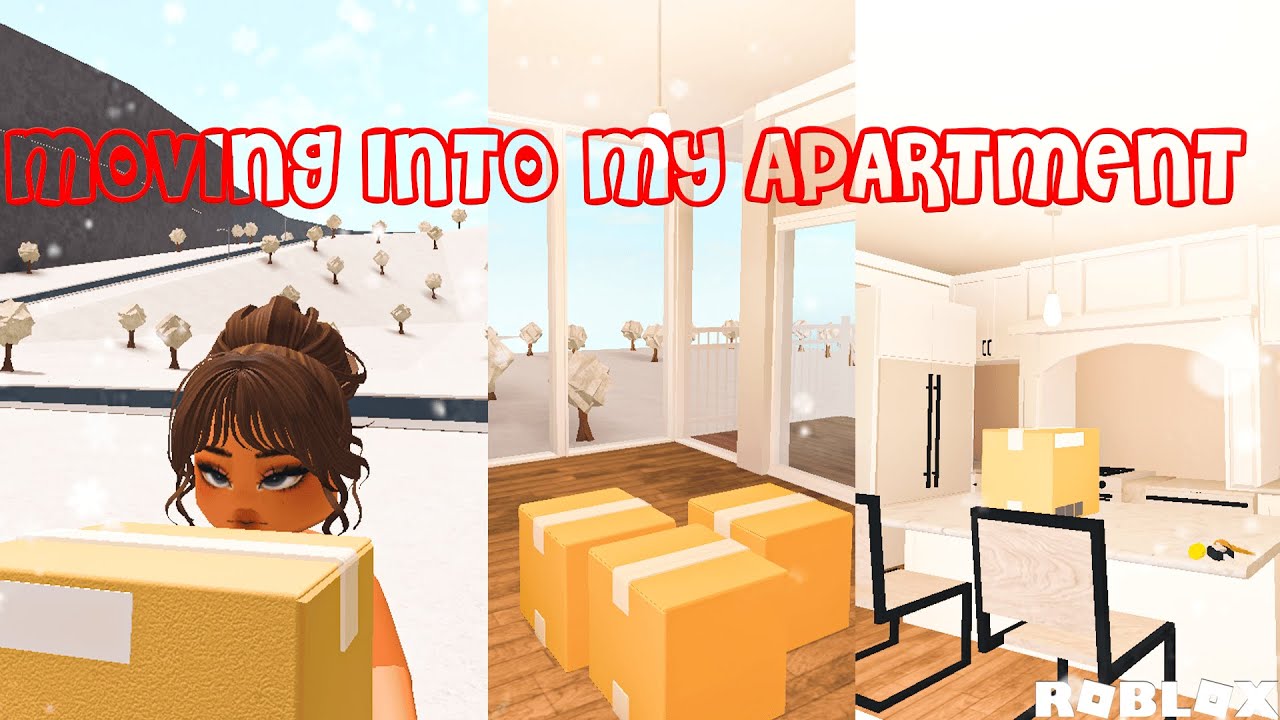Moving into my APARTMENT  | EP 1 Roblox Bloxburg Roleplay