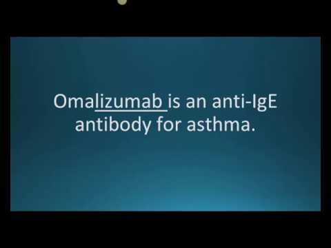 How to pronounce omalizumab (Xolair) (Memorizing Pharmacology Flashcard)