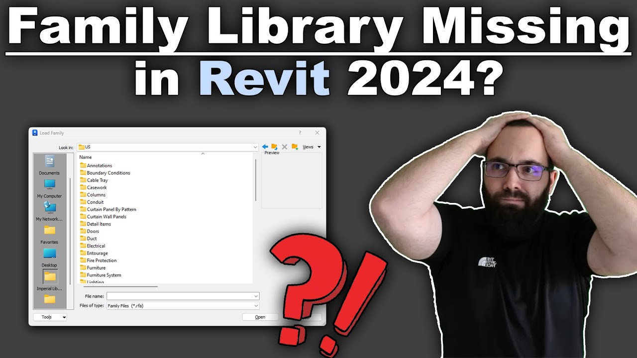 Family library missing in Revit 2024?!? - Solution!