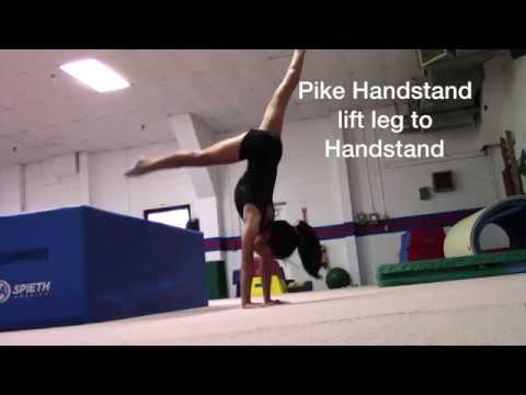 pike handstand to free handstand – Gymnastics Coaching.com