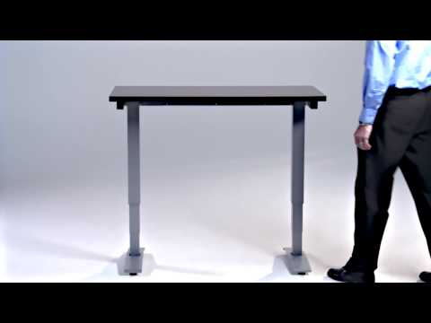 KI WorkUp Adjustable Table Demo - Counterbalance Height Adjustment