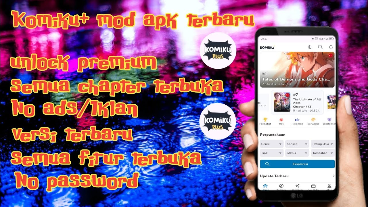 Komiku+ MOD APK Terbaru | Unlock Premium, Semua Chapter Terbuka, Tanpa Iklan!
