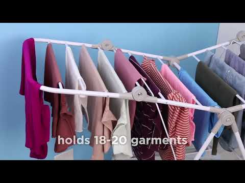 Large Folding Wing Clothes Drying Rack