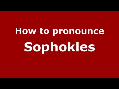 How to pronounce Sophokles (Greek/Greece) - PronounceNames.com