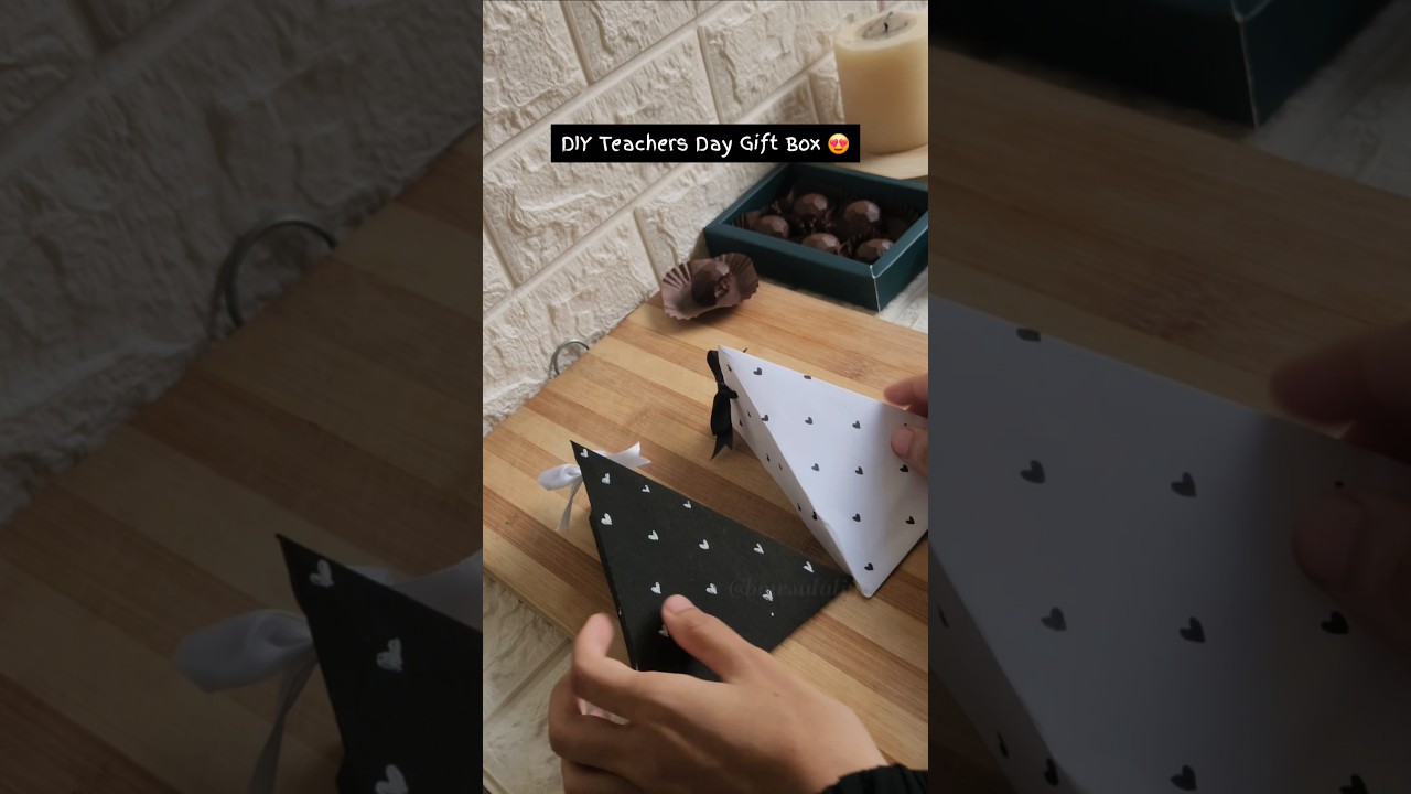 DIY Teachers Day Gift Box 🎁 | Easy Last Minute Craft Idea