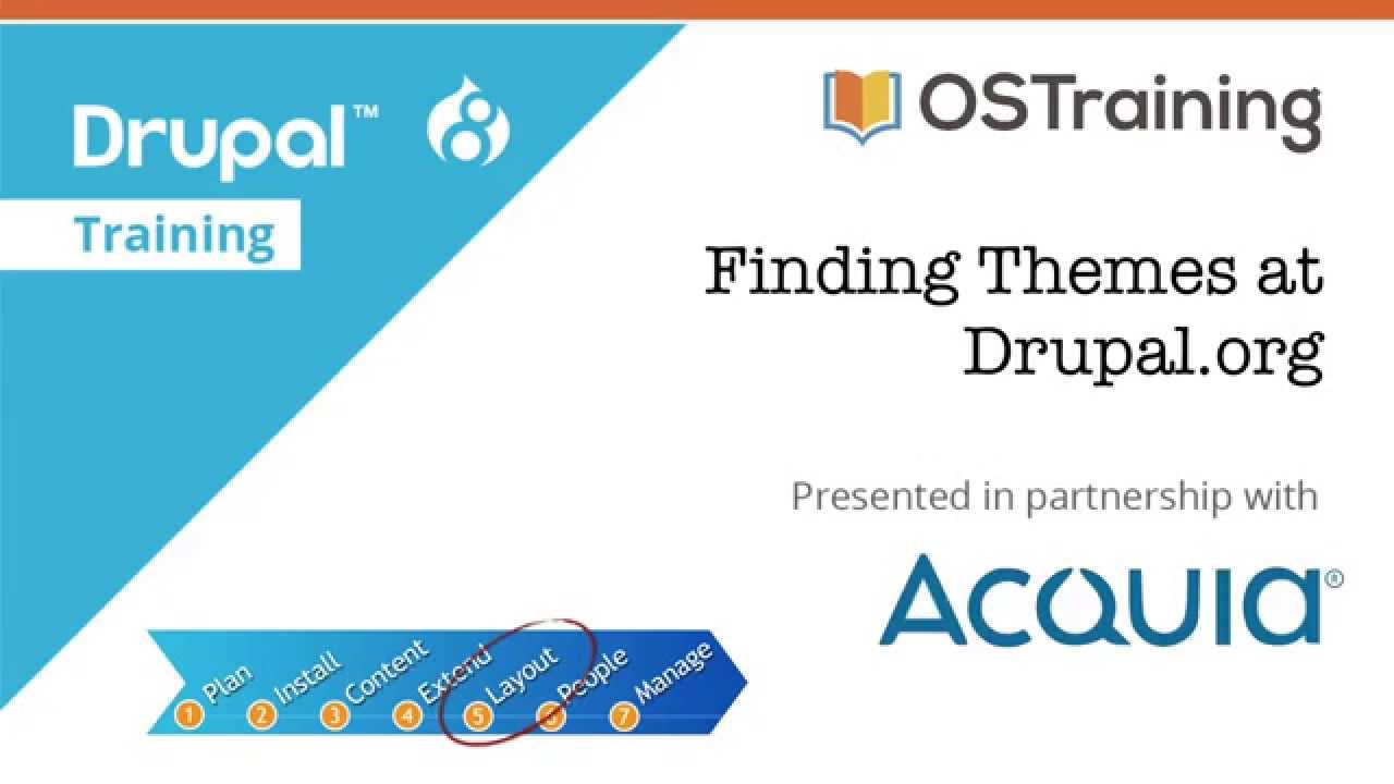 Drupal 8 Beginner, Lesson 53: Finding Themes at Drupal.org