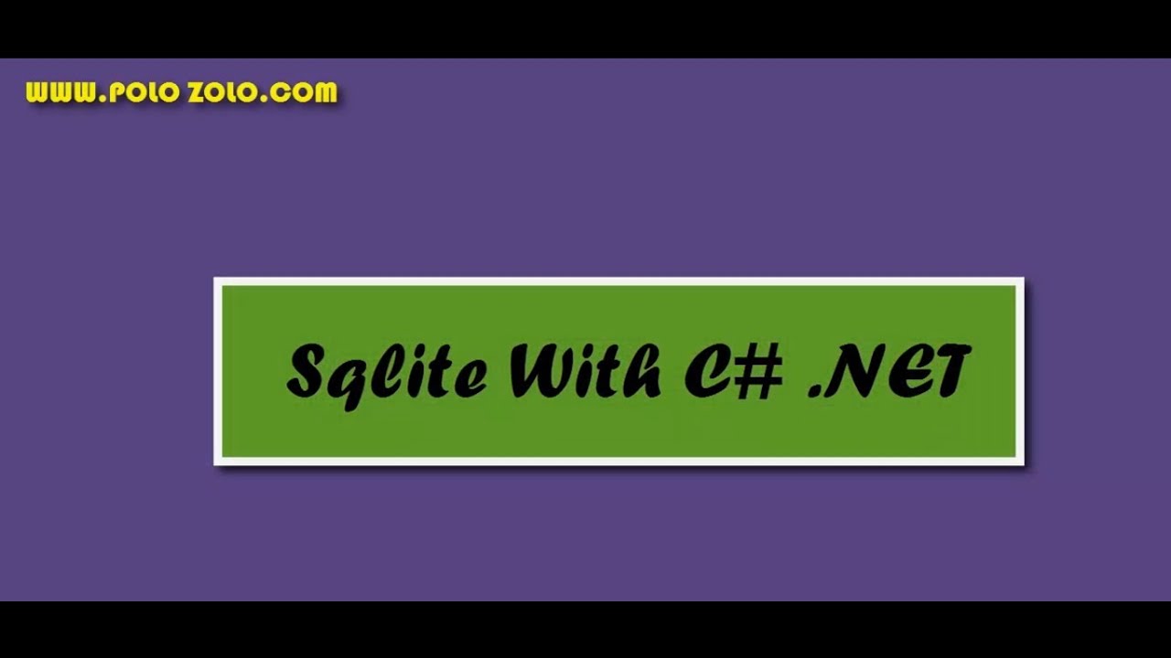 Sqlite C# Tutorial : Sqlite insert data