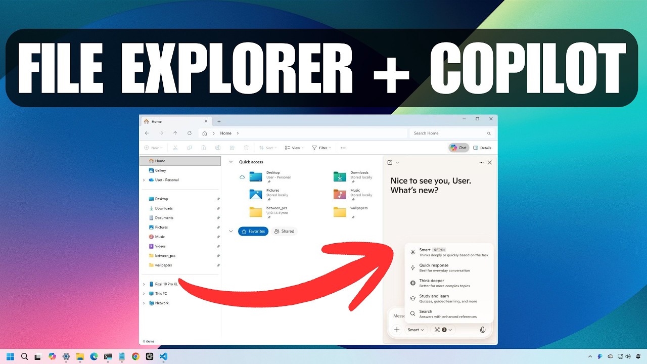 Microsoft Could Bring Copilot Chat Inside File Explorer on Windows 11