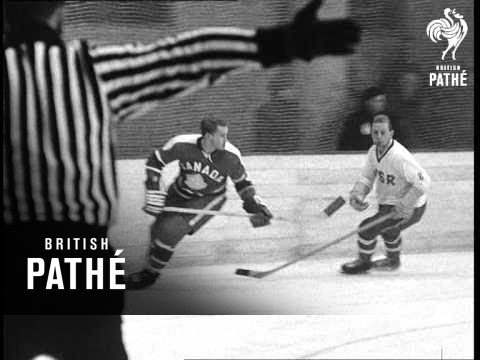 Czechs Beat Canada In Ice Hockey Warm Up (1964)