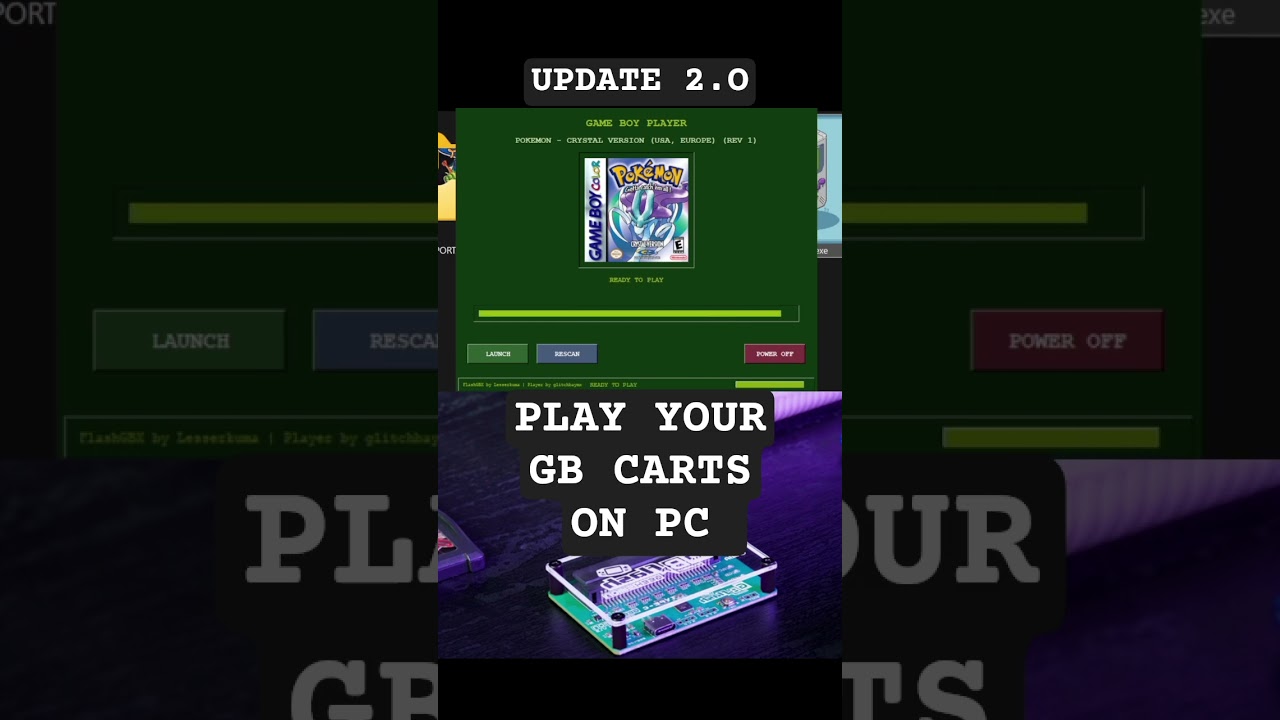 Use any Flasher to play your favorite GB Games, Video and GitHub soon #gbxcart #gbflash #pokemon