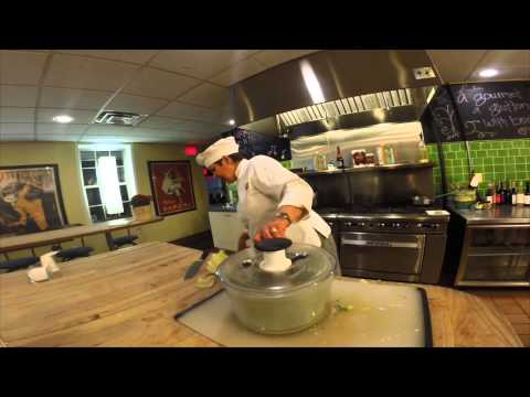 Cleaning and Cutting Romaine Lettuce