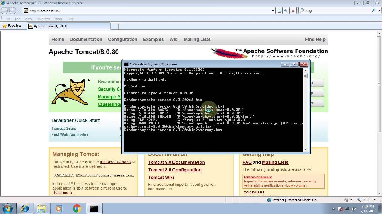 Tomcat Tutorial - Installing and Setup
