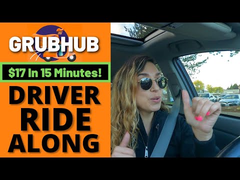 GrubHub Driver Ride Along Food Delivery | $17 Made in 15 Minutes! | Part 3