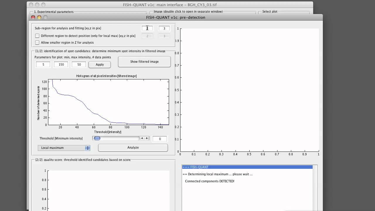 FISH-QUANT: mature mRNA counting (Part 1)