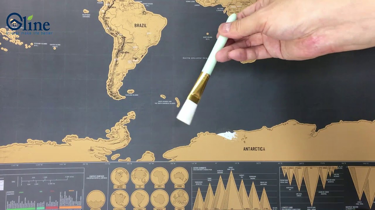 How to make fun with scratch off map