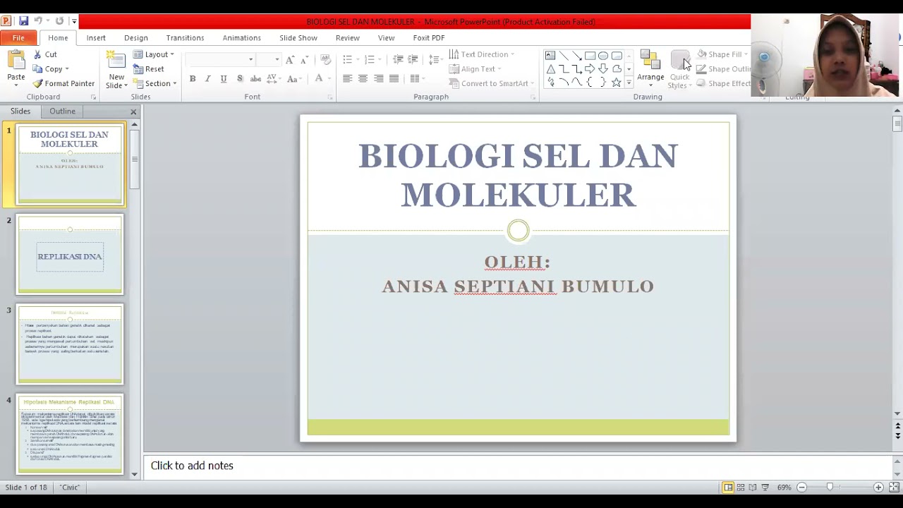 PPT Presentasi Biologi Sel dn Molekuler