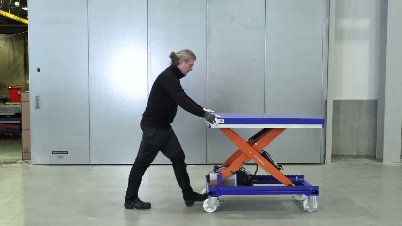 How to use wheel chassis - EdmoLift lift table accessory