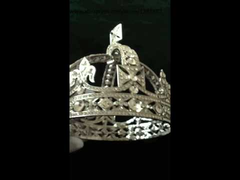 George IV State Diadem Royalty Tiaras Victoria and Alexandra Royal crowns baroque full round circle