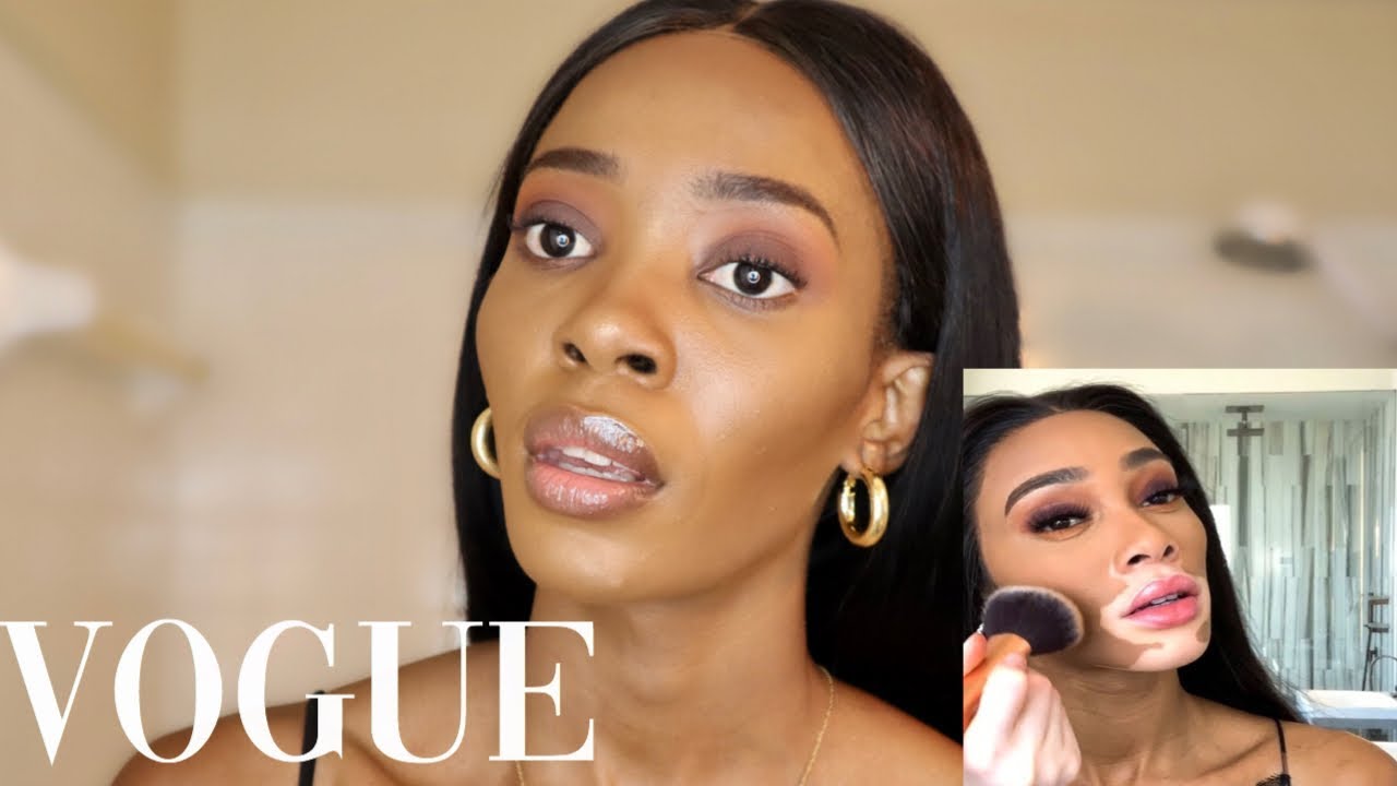 Winnie Harlow's Vogue beauty look recreation