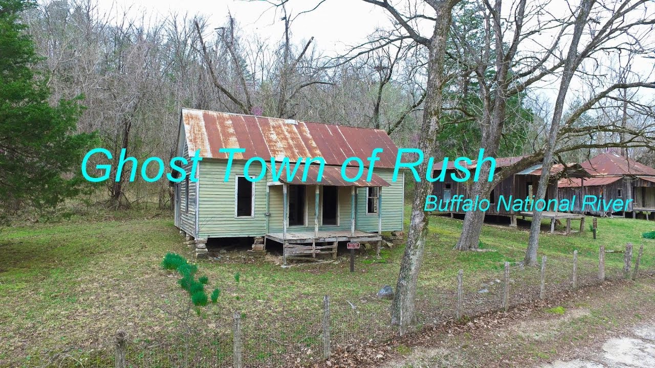 Ghost Town at Rush, Arkansas (Elevated Video)