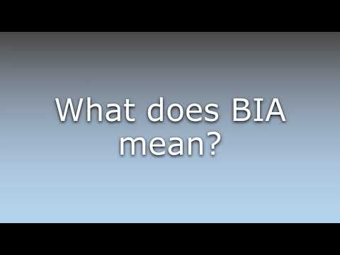 What does BIA mean?