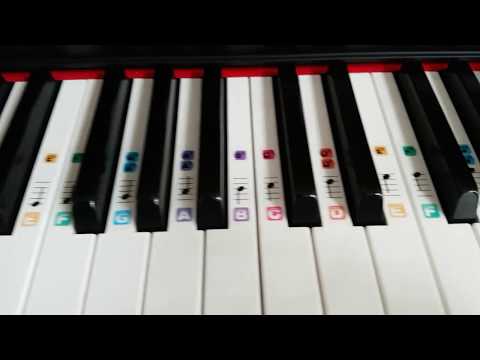 Piano Keyboard Note Stickers