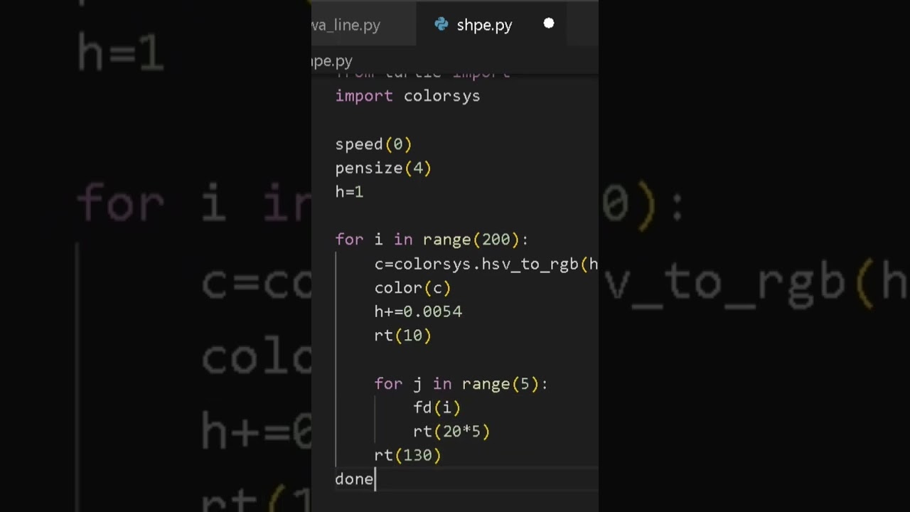 Python pattern program to print amazing pattern using turtle module for beginners #programming #new
